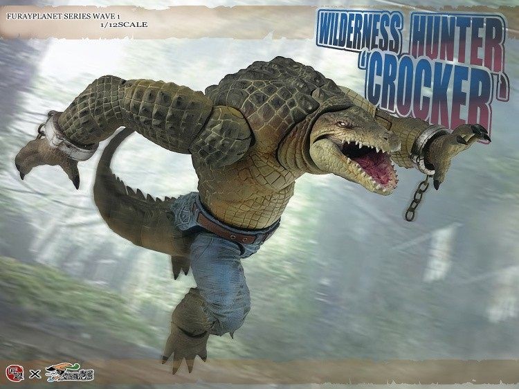FuRay Planet MU-FP001 1/12 Wilderness Hunter Crocker 18cm PVC Action ...