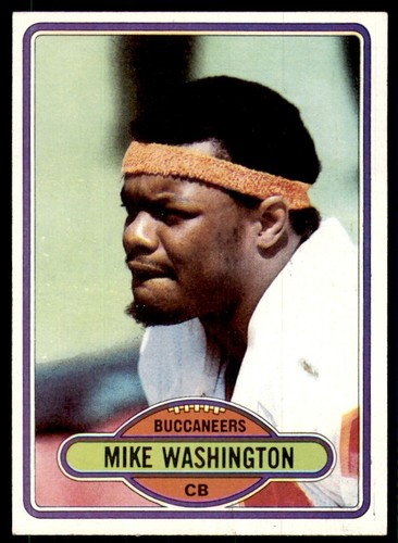 1980 Topps Mike Washington Football Card Tampa Bay Buccaneers #46 | eBay