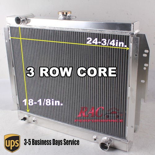 3 Row Aluminum CC959 Radiator for 79-93 Dodge D/W 100/150/250/350 318 ...