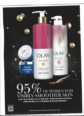 Original Black Paper Print AD Olay | eBay