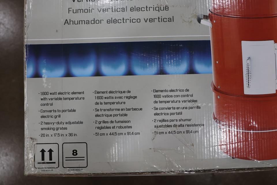 Master Forge 376-Sq. Inch Red Vertical Electric Smoker- BRAND NEW!! | eBay