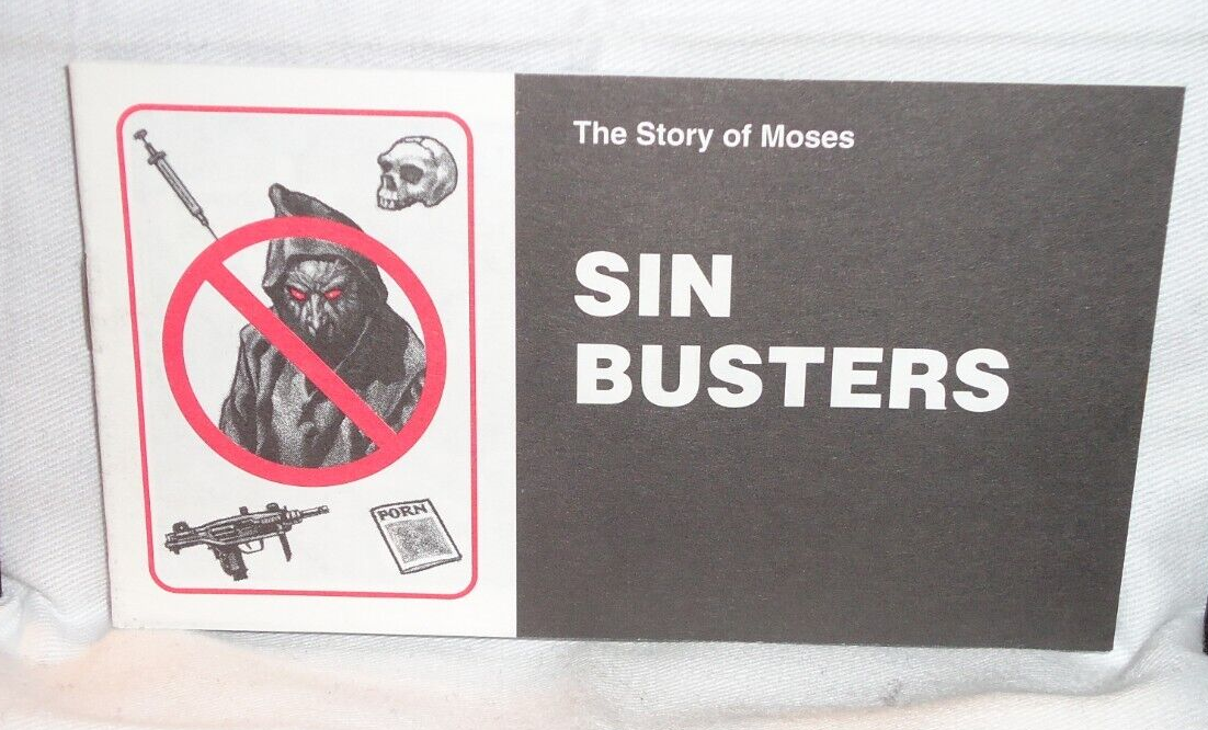 Sin Busters VINTAGE CHICK TRACT Jack T. Chick 1999 comic THE STORY OF ...