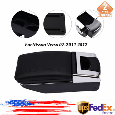 Fits Nissan Versa 2007-2011 Armrest Center Console Storage Box Arm Rest ...