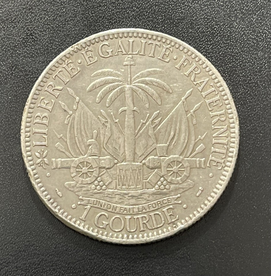 Haiti 1887 Gourde Silver Coin #6 | eBay