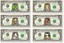 ONE(1) COLOR Character on a Dollar Bill - Currency Cash Money Bank Note ...