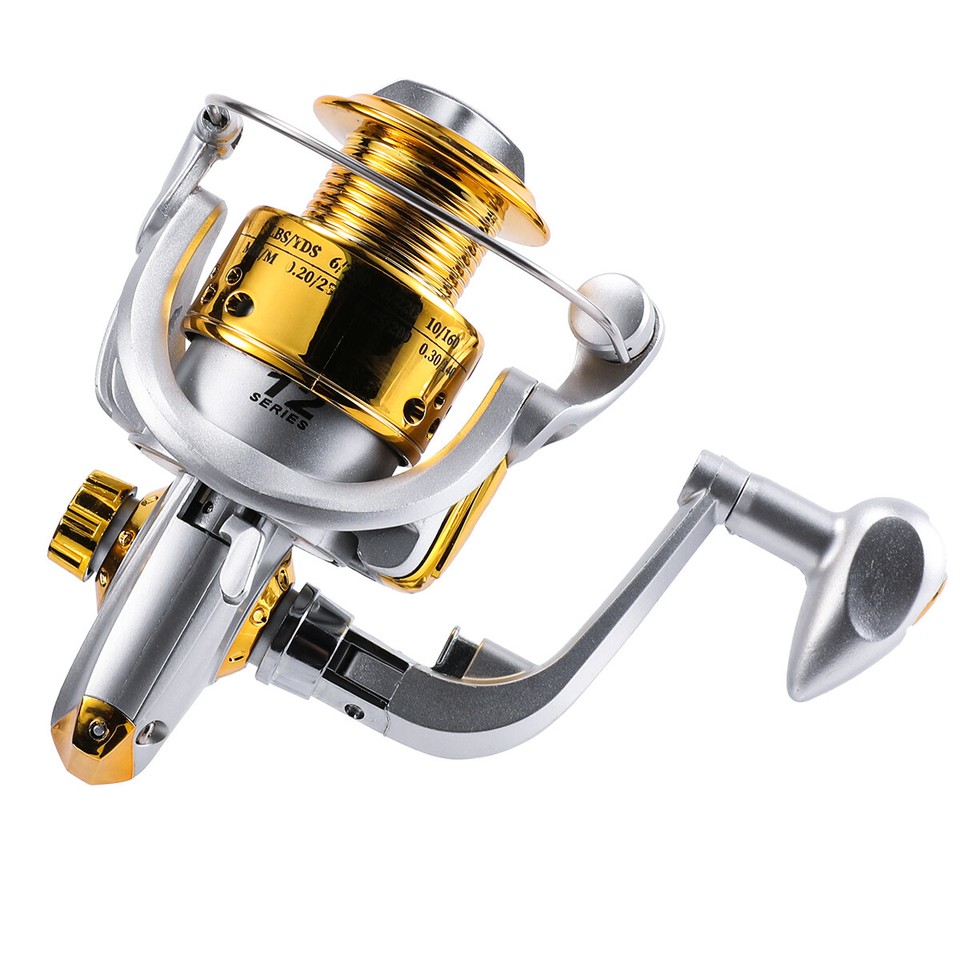 Rotating Fishing Reel Open Face Fishing Spinning Reel 5.5:1 5.2:1 Ses ...