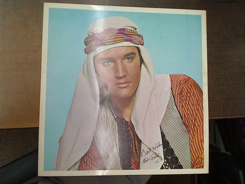 SIGNED ELVIS PRESLEY (AUTOPEN) POSTER INSERT 12X12 - HARUM SCARUM ...