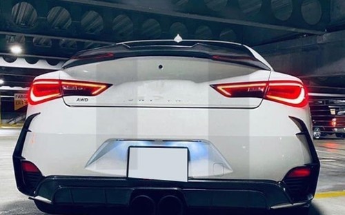 For 2017-2021 2018 Infiniti Q60 PSM Style Rear Trunk Roof Spoiler Lip ...