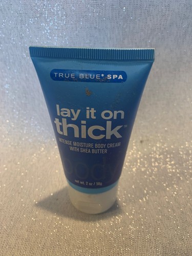 Bath & Body Works True Blue Spa Lay it on Thick Body Cream 2 oz VERY ...