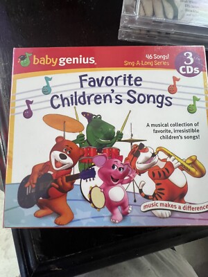 Baby Genius CD Lot of 2 cd's Favorite Nursery Rhymes & Children's Songs ...