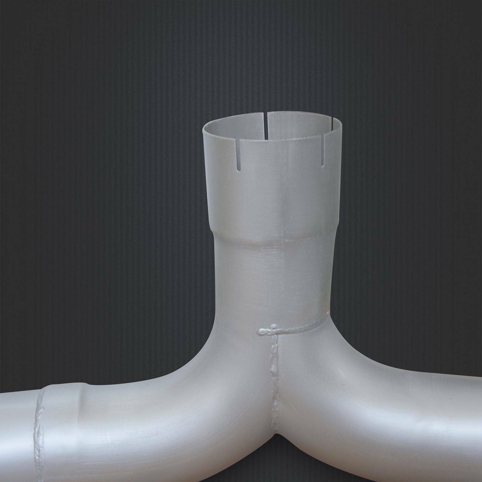 5" ID/OD Exhaust Y Pipe Splitter Pipe Peterbilt 379 Exhasut Tube 14 ...