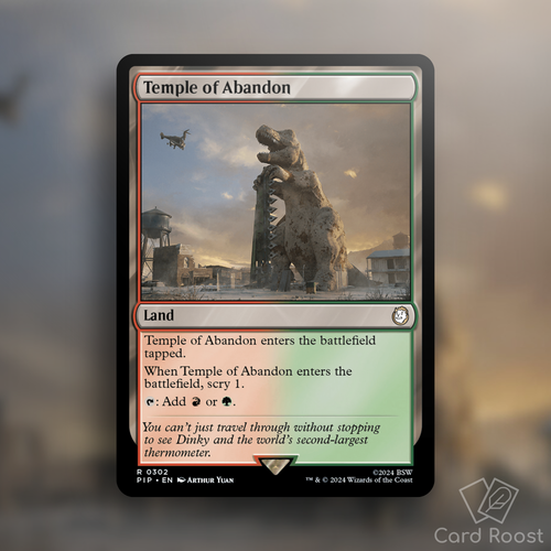 MTG Magic Temple of Abandon 0302 Universes Beyond: Fallout PIP | eBay