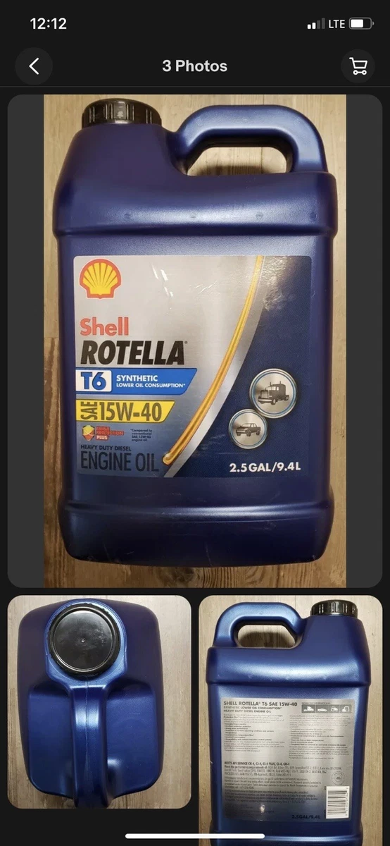 Shell Rotella T6 Full Synthetic Heavy Duty Motor Oil 15W-40, 44% OFF