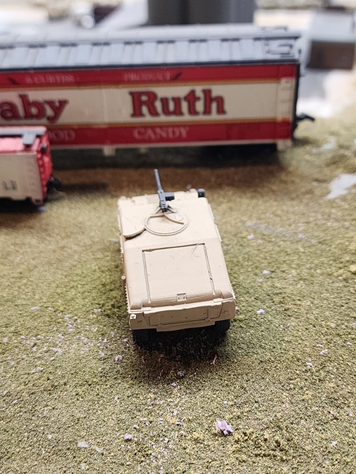 HO Scale 1:87 HMMWV Hummer US Army Desert Camo .50 CAL Machine Gun | eBay