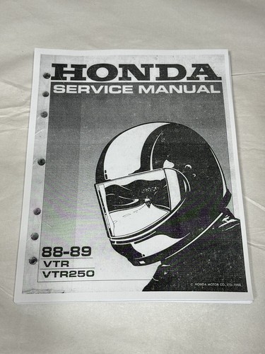 Printed Dealer Service Shop Repair Manual 88 89 Honda VTR250 ...
