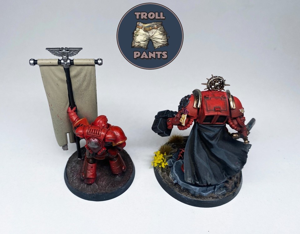 Warhammer 40k - Blood Angels - Terminator Captain & Primaris Ancient | eBay
