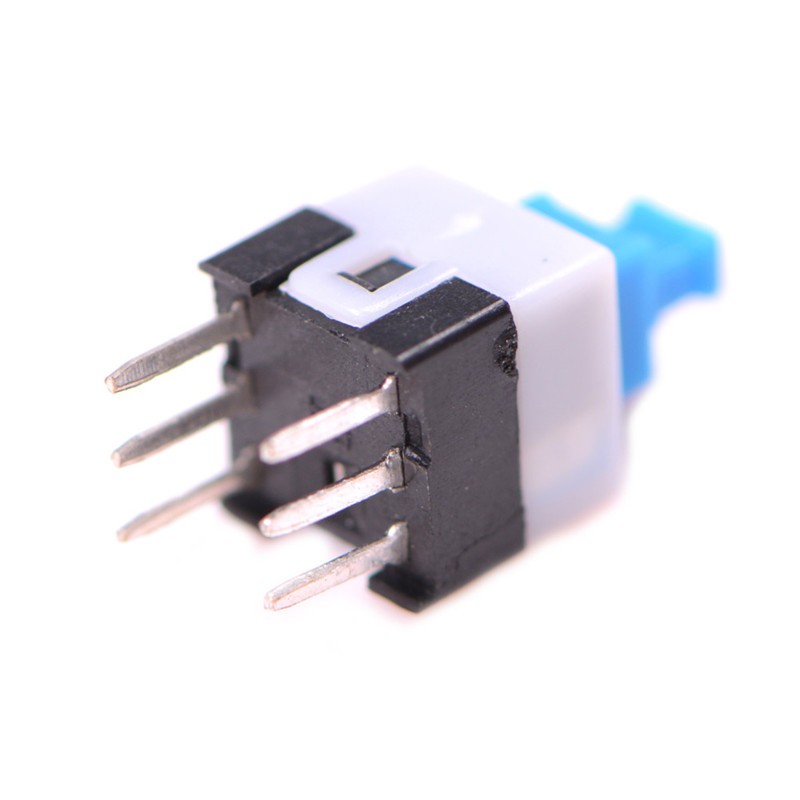 10pcs 7*7mm 6Pin Push Tactile Power Micro Switch Self lock On/Off BD$i ...