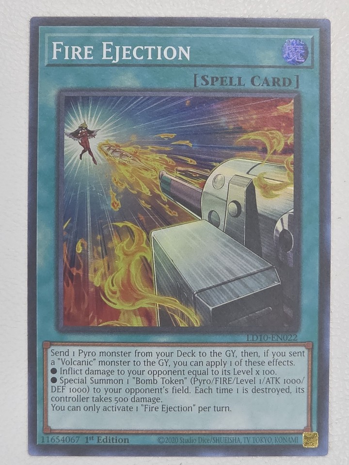 Fire Ejection - LD10-EN022 - Soulburning Volcano - Yugioh - *1ST EDITION* | eBay