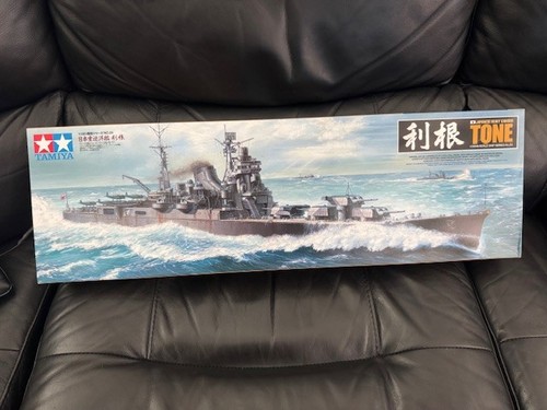Tamiya Japanese Navy Heavy Cruiser TONE 1/350 Scale Model Kit Ship ...