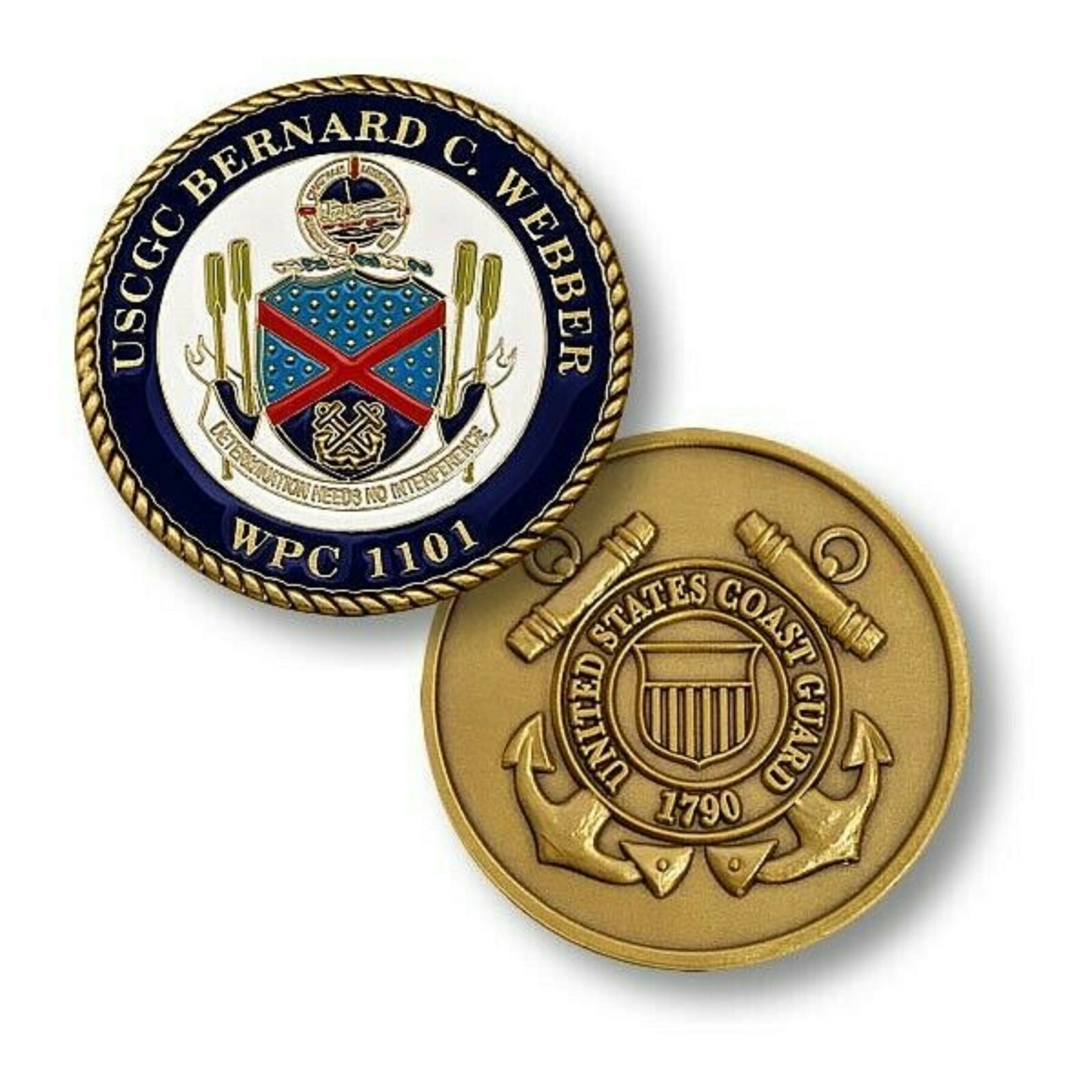 COAST GUARD USCGC BERNARD C. WEBBER WPC-1101 1.75" CHALLENGE COIN | eBay