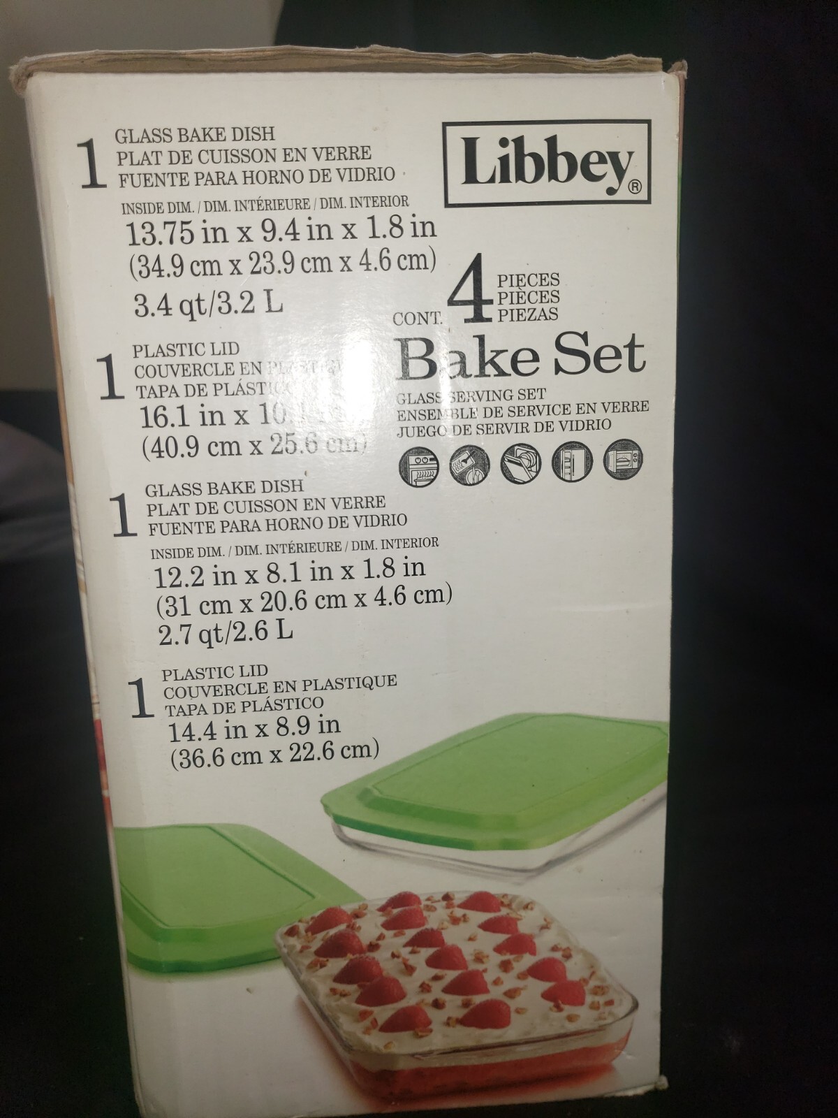 Libbey Baker's Basics 4 Piece Casserole Baking Dish Set | eBay