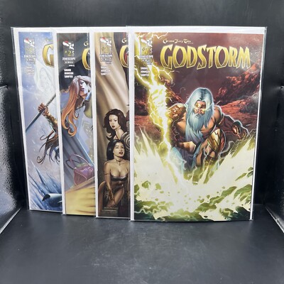 GRIMM FAIRY TALES: GODSTORM (2012) #’s 1A 1B 2C & 3A. 4 Books Zenescope ...