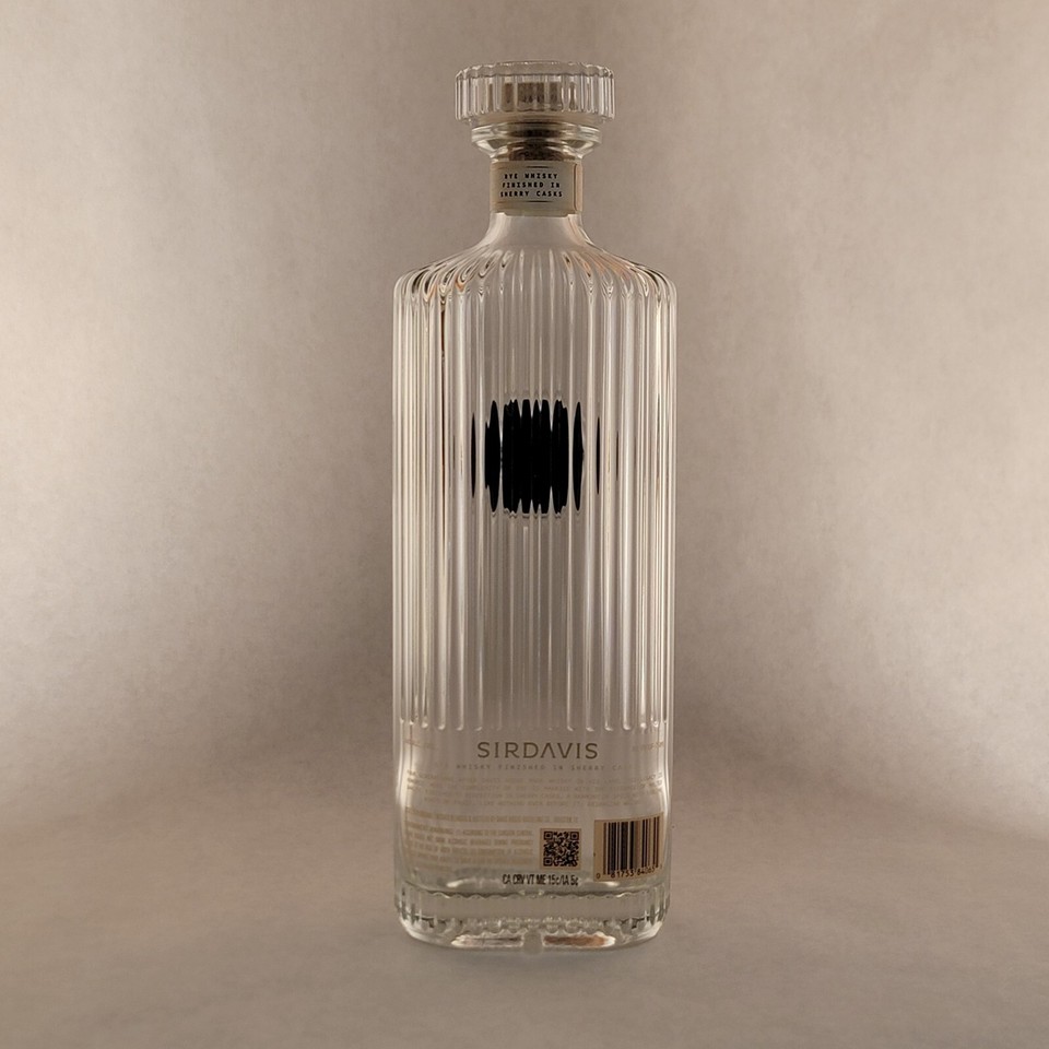 Sir Davis Rye Whisky Beyonce Knowles-Carter 750mL Clear EMPTY BOTTLE ...