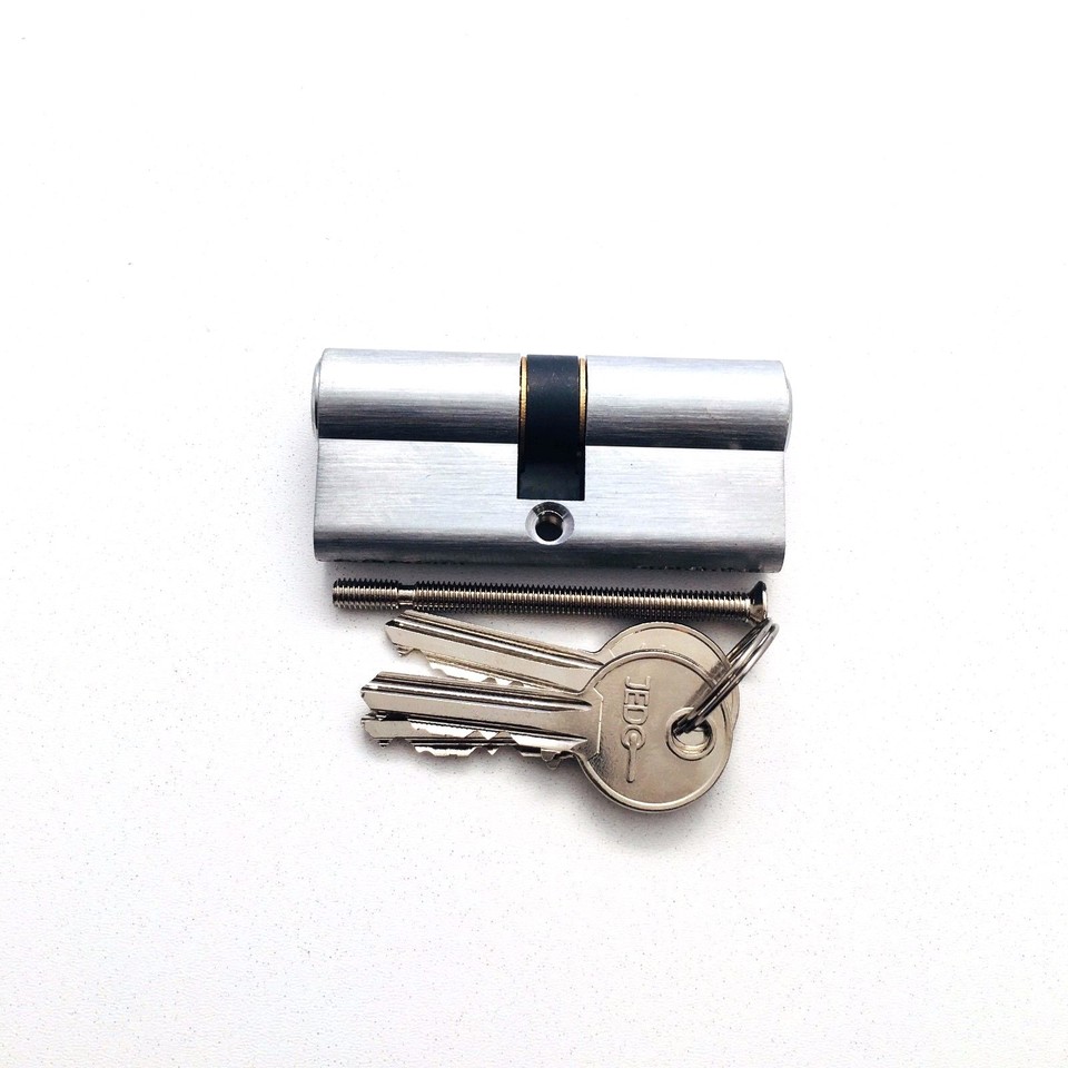 Jedo Satin Euro KEYED ALIKE Cylinder inc 3 Keys Upvc Aluminium Door ...
