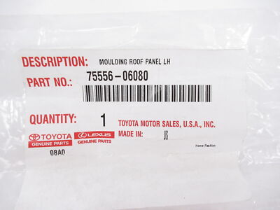 Genuine OEM Toyota 75556-06080 Driver Side Roof Drip Molding 2012-2017 ...