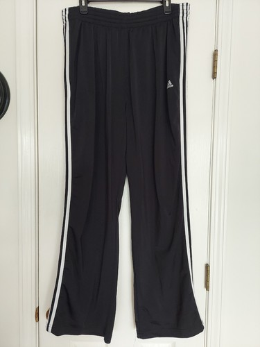Black Adidas Pants With White Stripes
