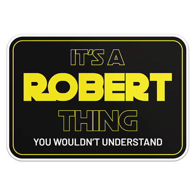 Robert Name Funny Slogan Sticker Vinyl Car Bumper Decal | eBay