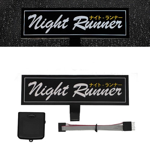 Night Runner Car Window Glow Panel Electric Marker Lamp LED Light ...