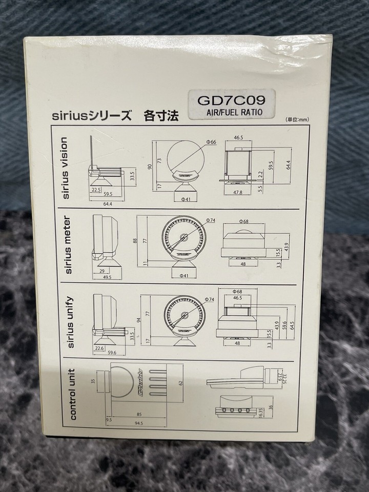 Brand New GReddy Sirius Meter Series Auto Gauge AIR FUEL Ratio Gauge ...