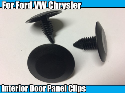 10x Door Panel Interior Card Fastener For Ford VW Chrysler Black ...