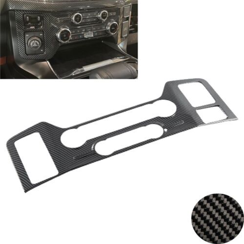 Air Conditioner Control Panel Cover Carbon Fiber Print ABS For Ford F ...