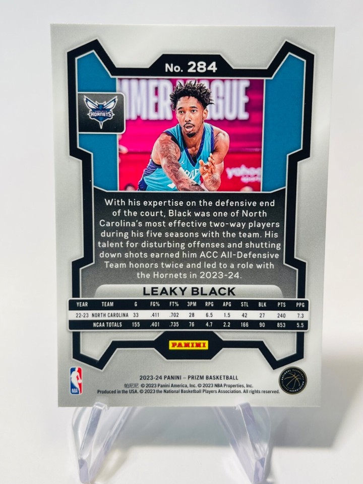 LEAKY BLACK 2023-24 Panini Prizm RC Rookie #284 | eBay