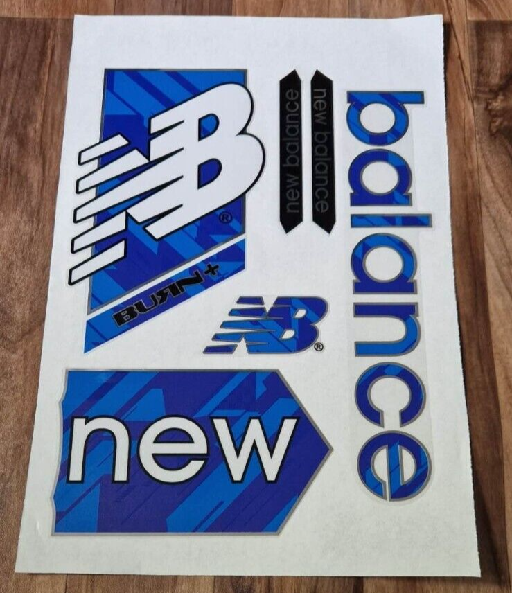 Cricket Bat Stickers Embossed - New Balance Blue 2023 | eBay UK