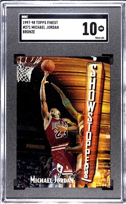 1997-98 finest bronze showstoppers Michael Jordan sgc 10 | eBay