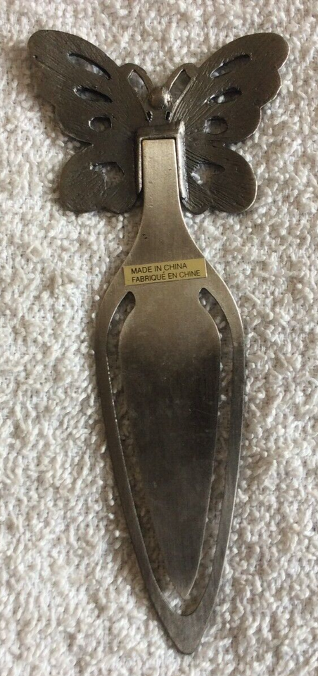Bookmark Jewel Pewter Butterfly | eBay