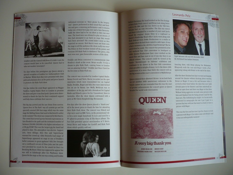 Queen The Official International Queen Fan Club Autumn 2016 Magazine ...