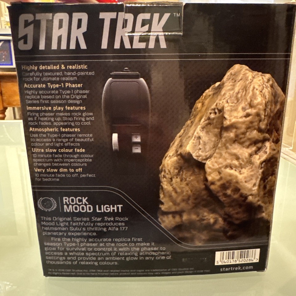 🆕 NEW The Wand Company Star Trek Rock Mood Light Prop Type 1 Phaser ...