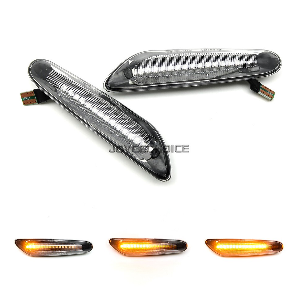 Turn Signal Side Marker Dynamic Light LED For BMW E81 E82 E87 E90 E91 ...
