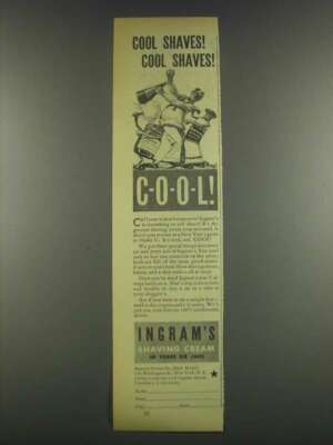 1932 Ingram's Shaving Cream Ad - Cool Shaves! | eBay
