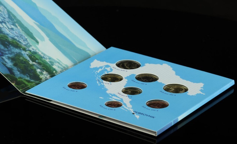 Dubrovnik Croatia Numismatic set coins EURO 2023. Uncirculated coin set ...
