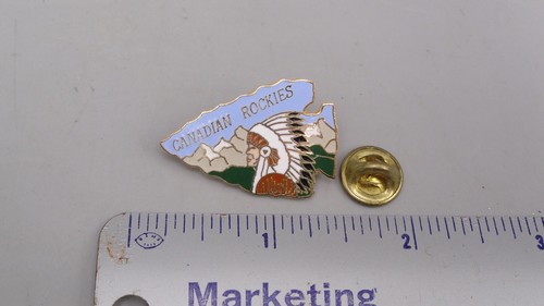 Vintage Canadian Rockies Mountains Indian Chief Arrowhead Shaped Hat ...