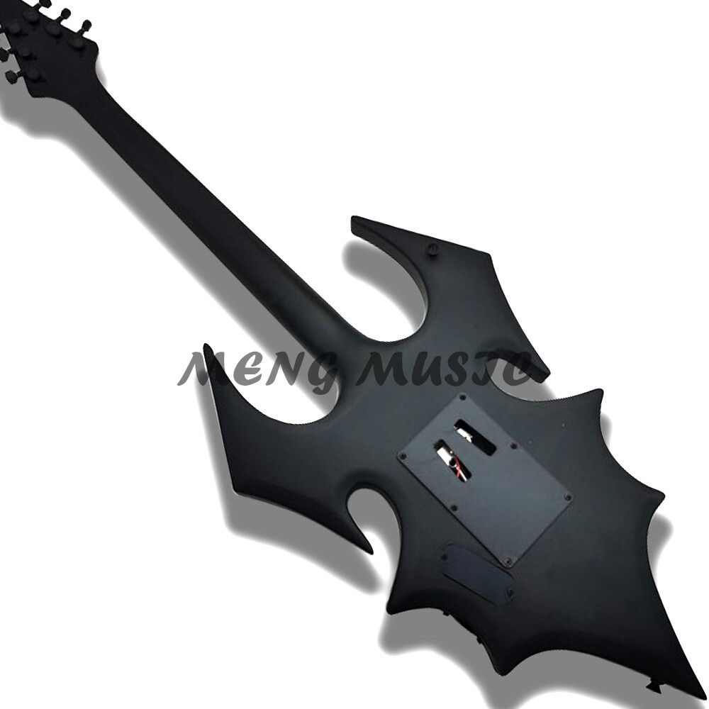 Modern Special Shaped Electric Guitar Bat Inlay Fingerboard Black ...