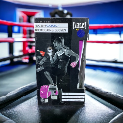 Everlast Women's Kickboxing Gloves Boxing Model 4403PT Size 4oz Pink | eBay