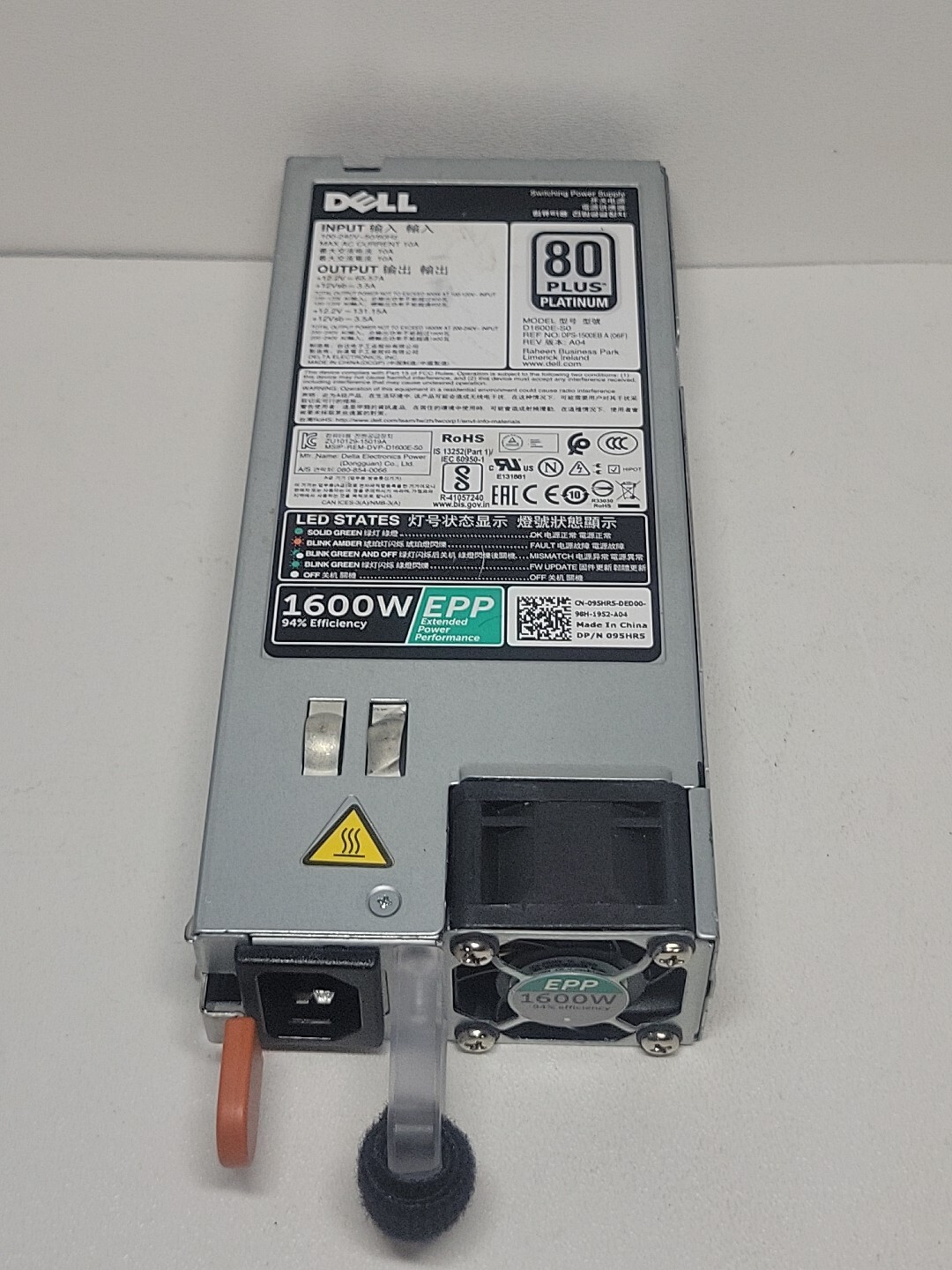 READ Dell PowerEdge FX2 and VRTX - 1600 Watt Power Supply for Enclosure ...