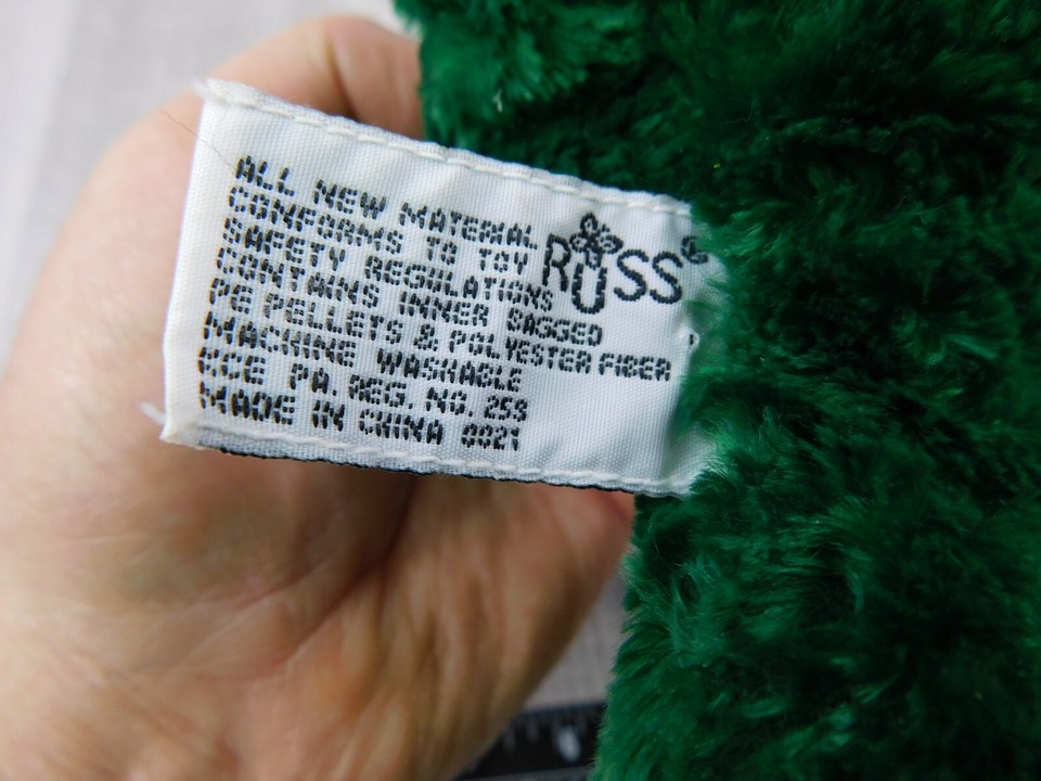 Russ Friggles 10” Floppies Bull Frog Plush Emerald Green Stuffed Toad ...