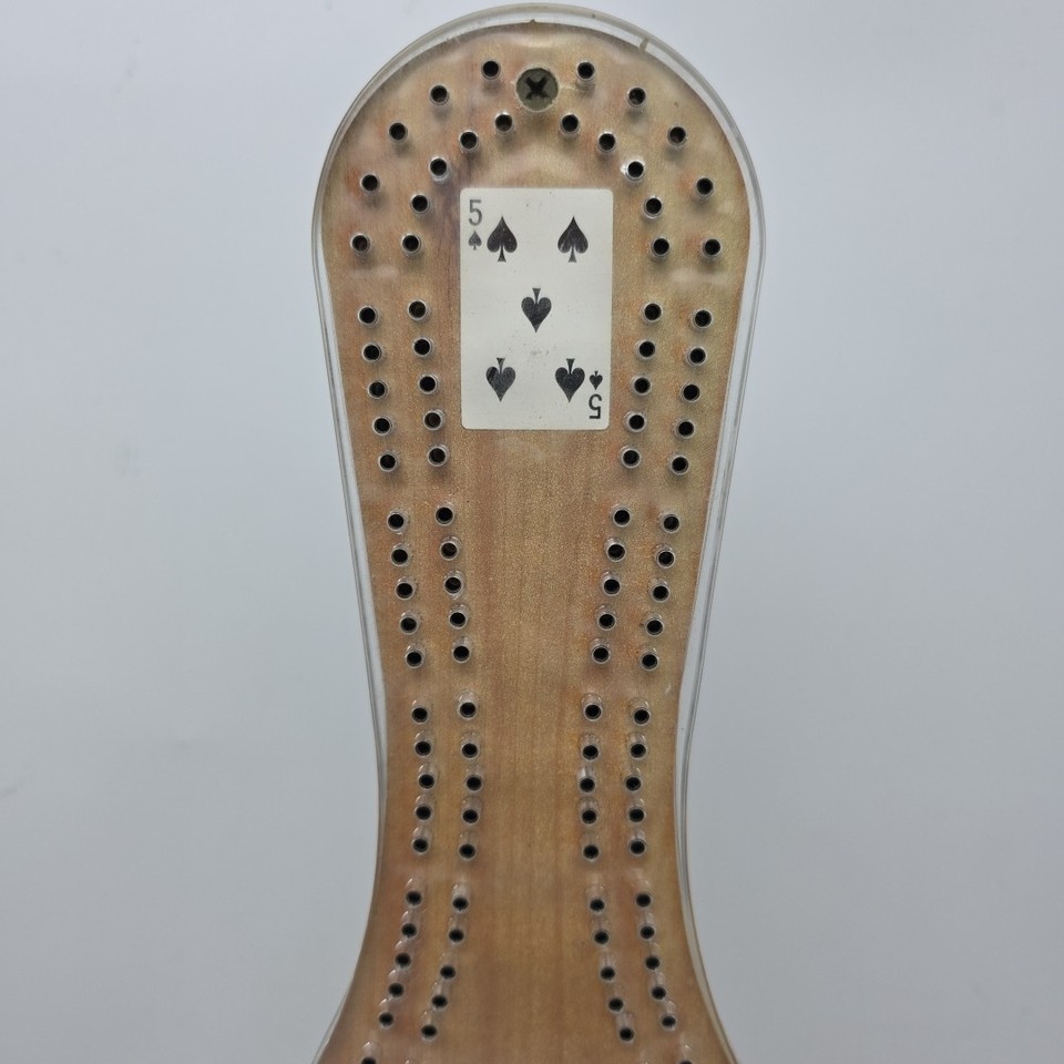 Vintage Acrylic Bowling Pin Cribbage Board Sport Boards Inc. Deer Buck ...